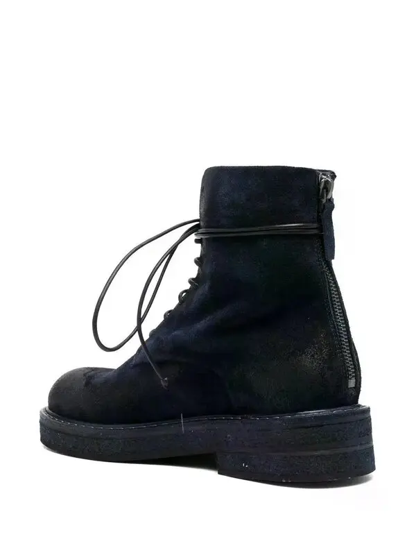 Marsèll Lace-up Suede Boots - Blue