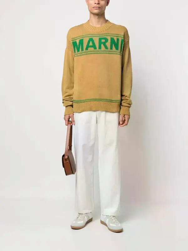 Marni Logo-print Knit Jumper