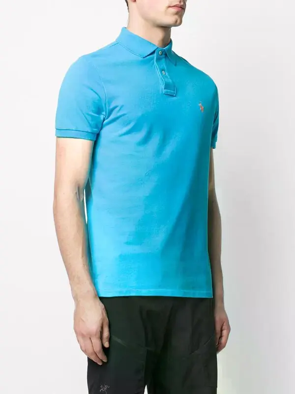Polo Ralph Lauren Embroidered Logo Polo Shirt - Blue