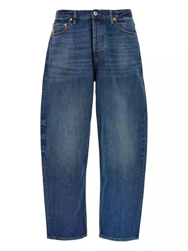 Valentino Garavani Logo-patch Loose-fit Jeans