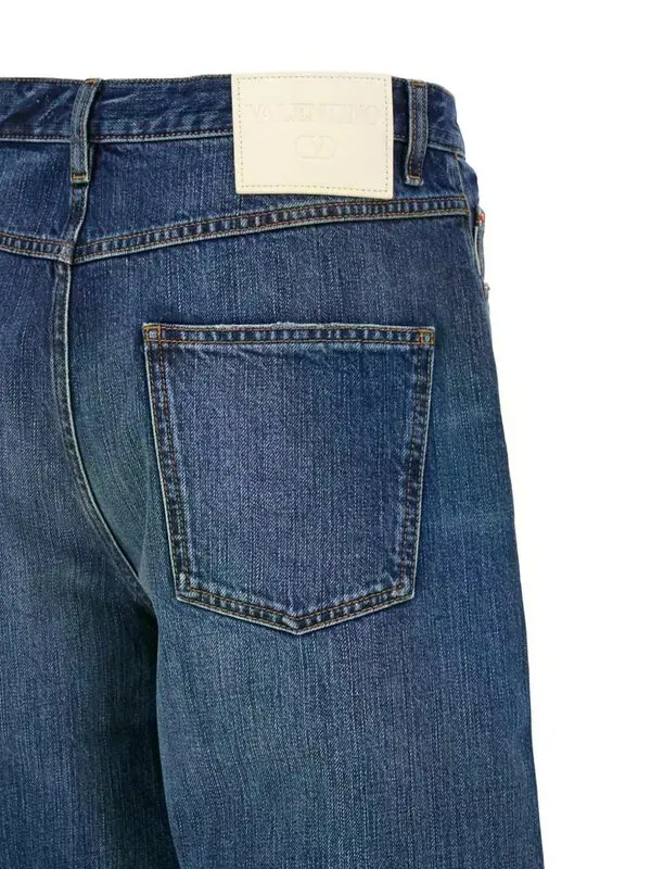 Valentino Garavani Logo-patch Loose-fit Jeans