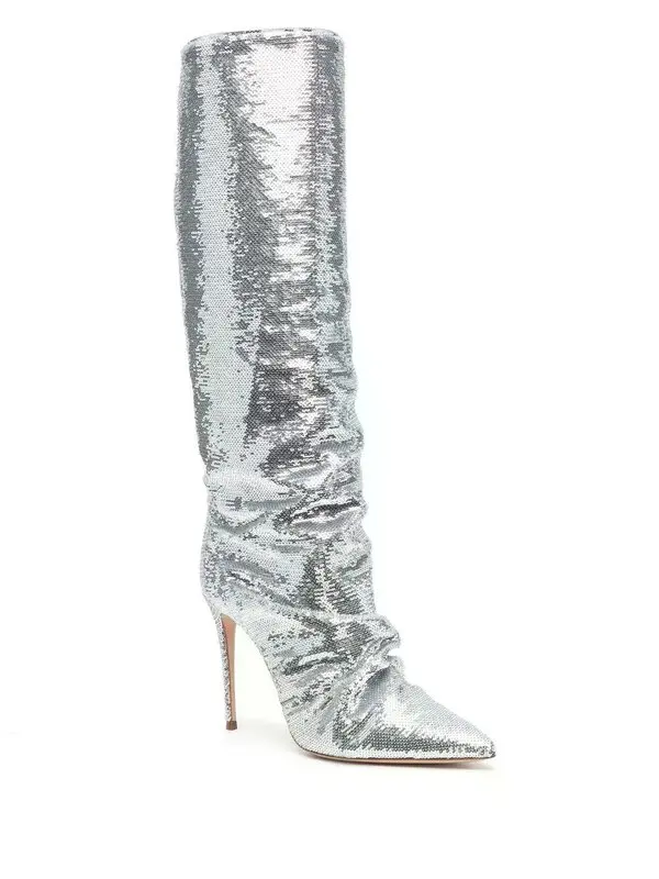 Casadei Sequinned Knee-high Boots