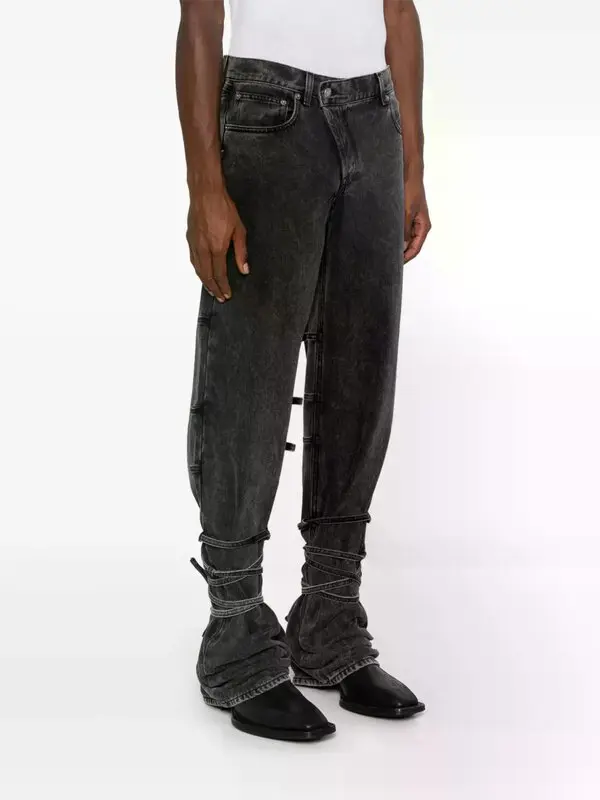 Alexander McQueen Tied Denim Jeans