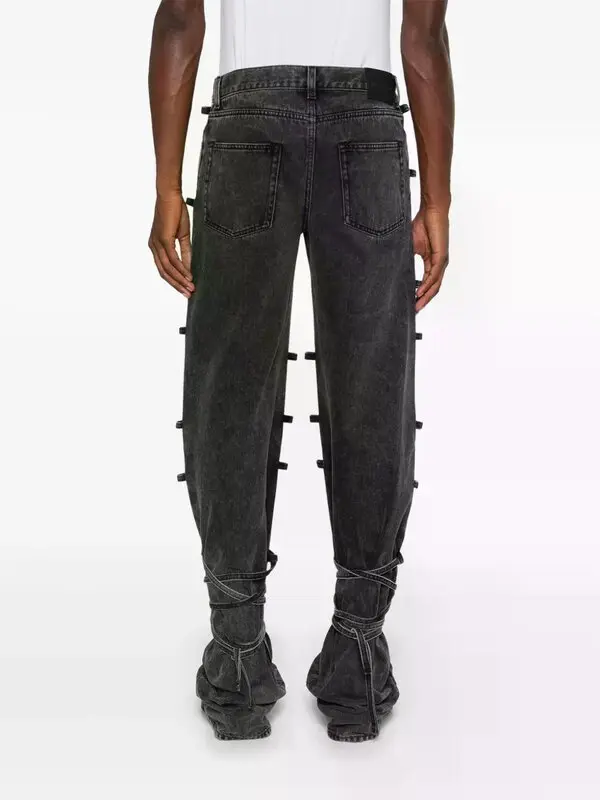 Alexander McQueen Tied Denim Jeans