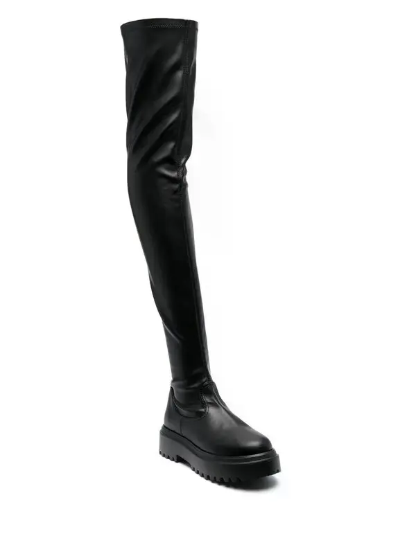 LE SILLA Ranger Thigh-high Boots - Black