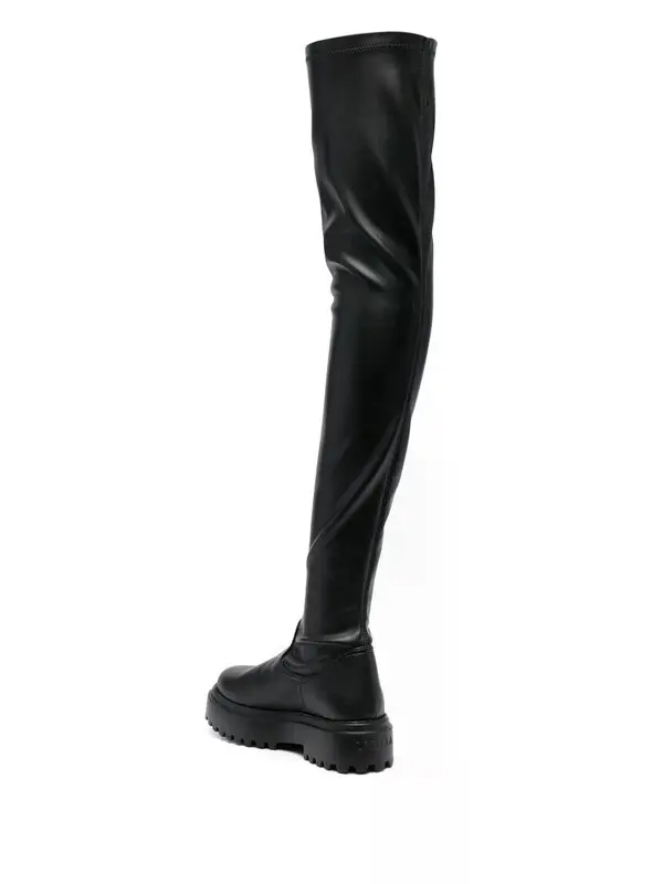 LE SILLA Ranger Thigh-high Boots - Black