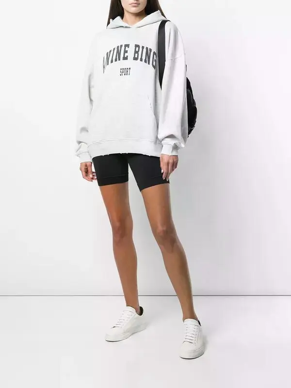 ANINE BING Harvey Logo-print Sweatshirt - Grey