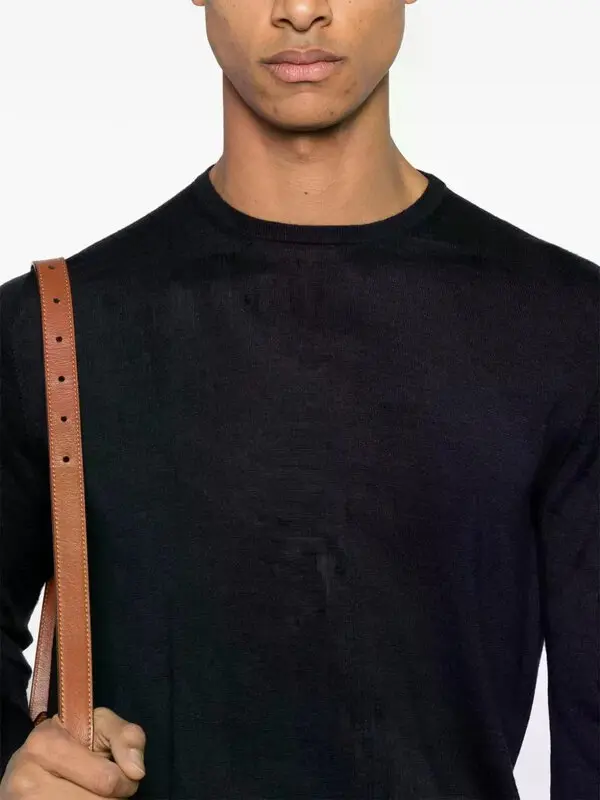 Bruno Manetti Fine-knit Sweater - Blue