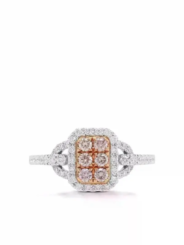HYT JEWELRY Platinum Argyle Pink Diamond Engagement Ring - Silver