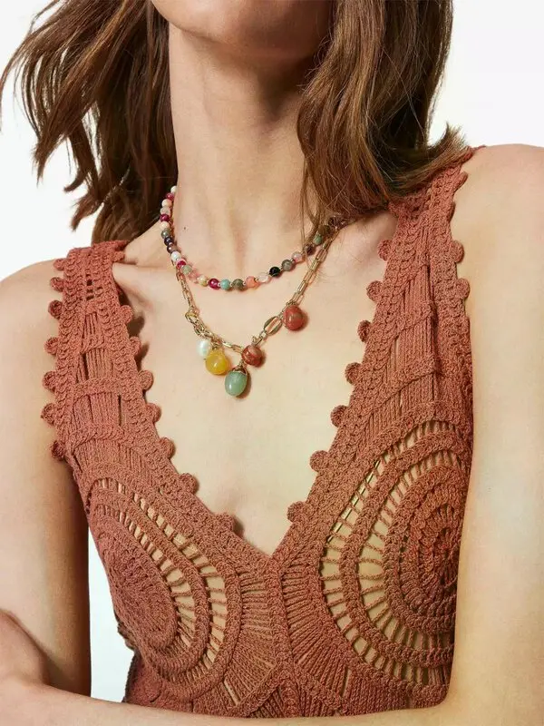 TWINSET Crochet-knit Dress