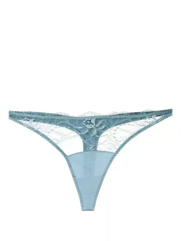 FLEUR OF ENGLAND Ocean High-waisted Thong - Blue