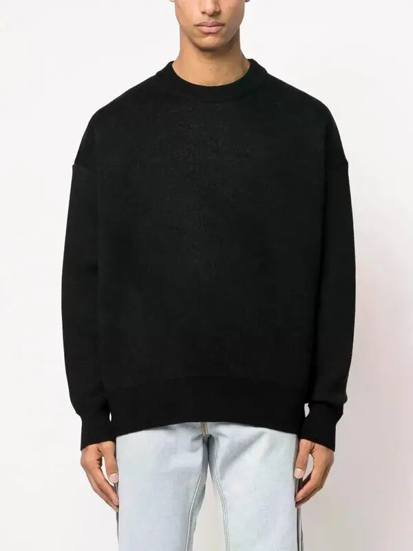 Palm Angels Palm Tree Intarsia Knit Wool Sweater