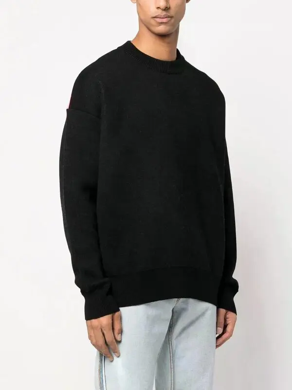 Palm Angels Palm Tree Intarsia Knit Wool Sweater