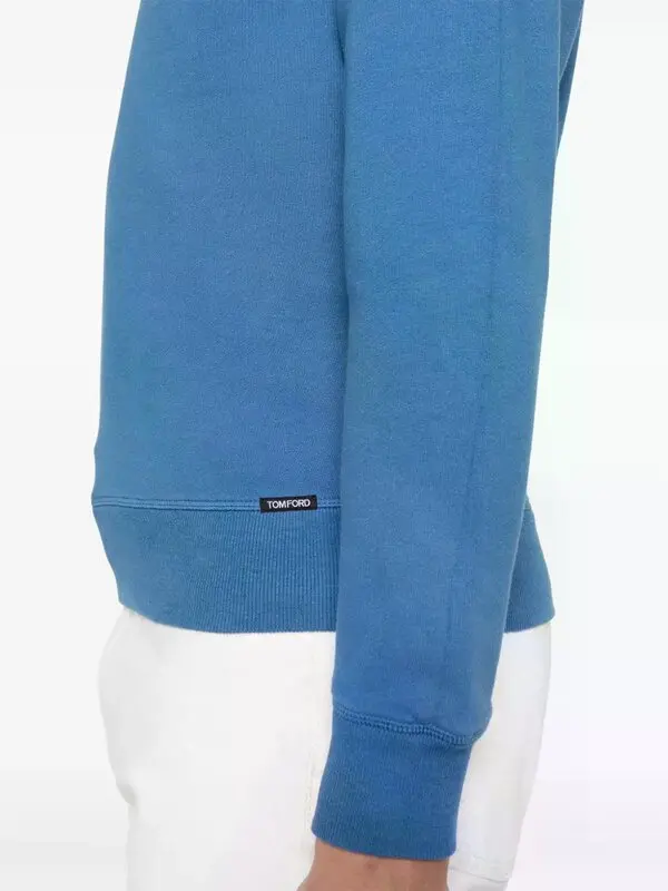 TOM FORD Cotton Sweatshirt - Blue