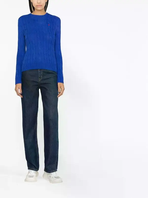 Polo Ralph Lauren Polo Pony Cable-knit Jumper - Blue