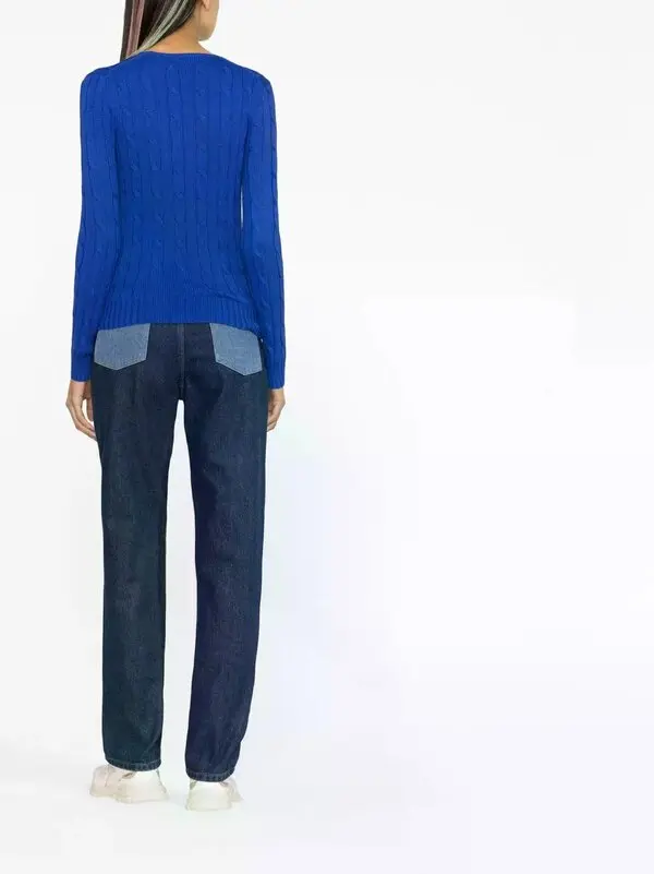 Polo Ralph Lauren Polo Pony Cable-knit Jumper - Blue