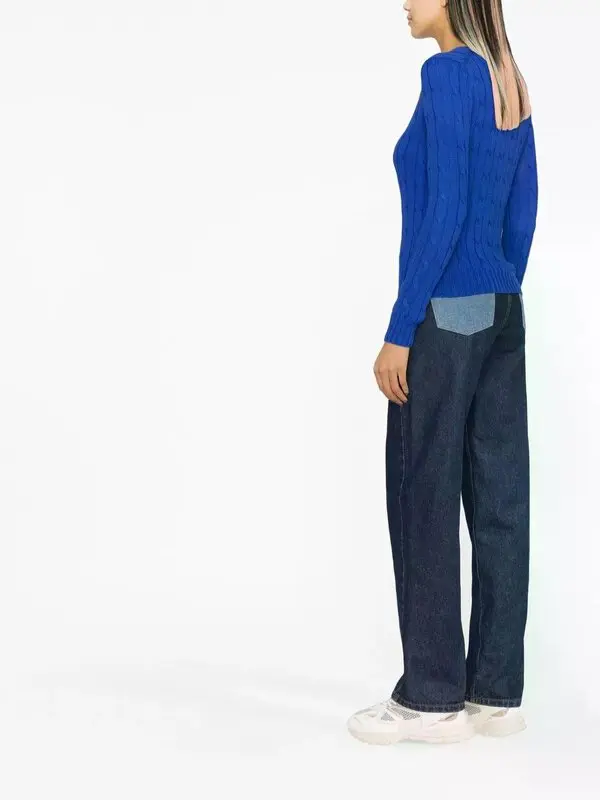 Polo Ralph Lauren Polo Pony Cable-knit Jumper - Blue