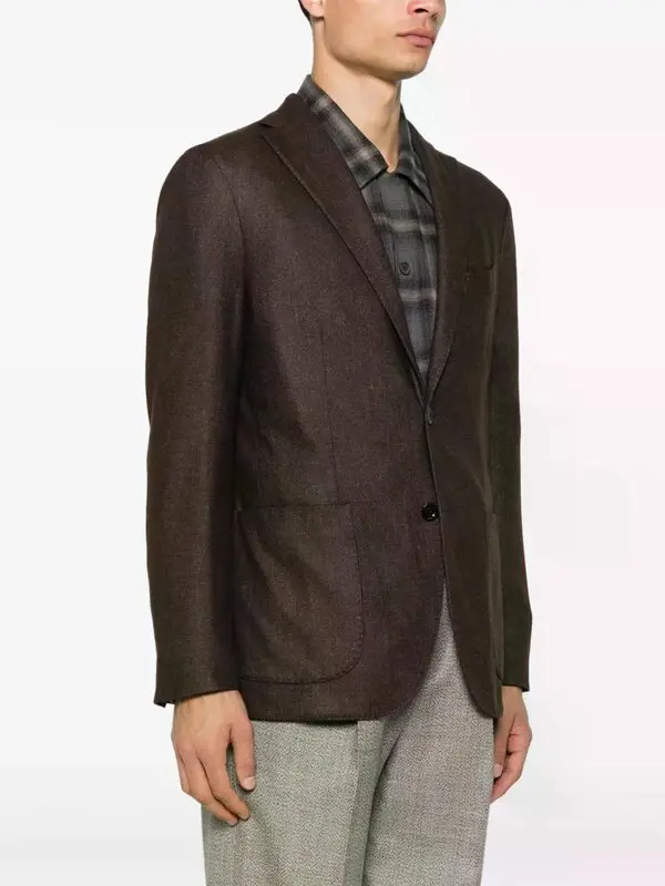Boglioli Single-breasted Blazer - Brown
