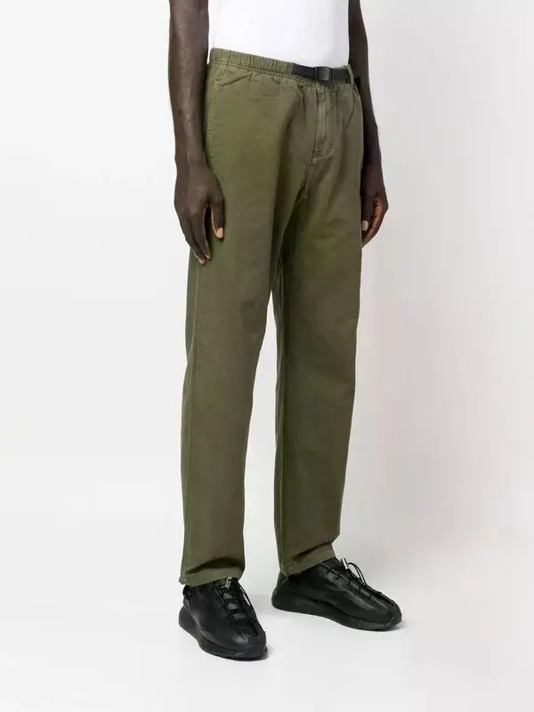 Gramicci Belted-waist Straight-leg Trousers - Green