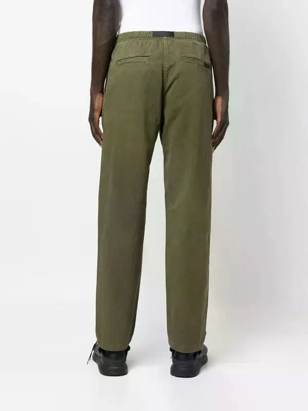 Gramicci Belted-waist Straight-leg Trousers - Green