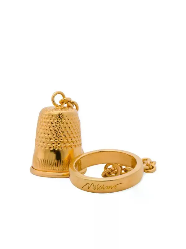 Moschino Thimble-charm Ring