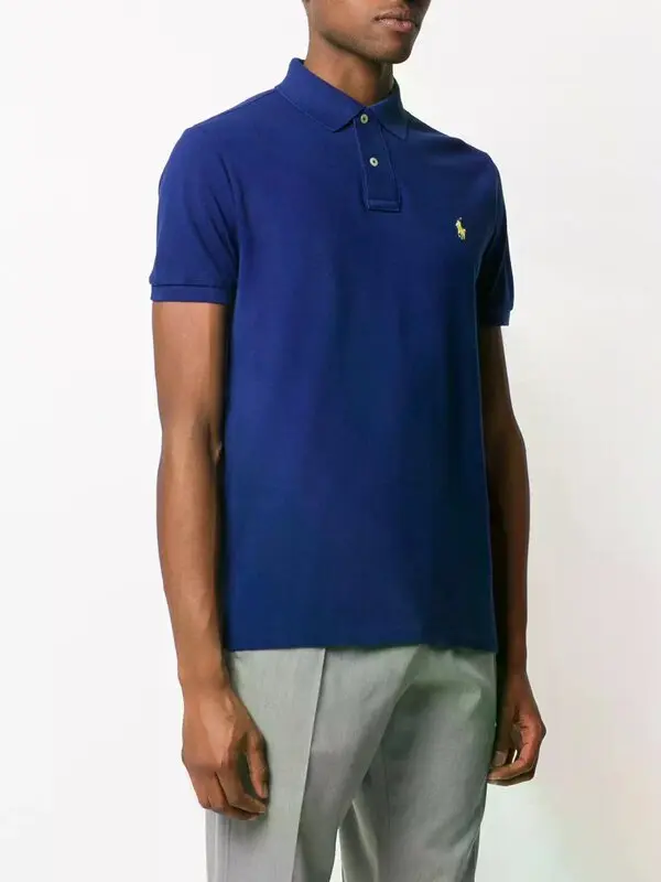 Polo Ralph Lauren Embroidered Logo Polo Shirt - Blue