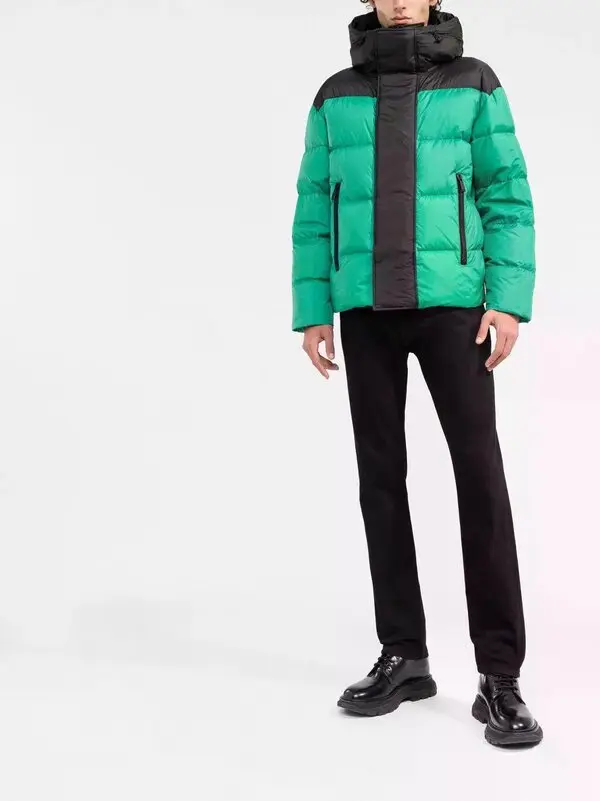 Dsquared2 Zip-pockets Hooded Padded Jacket - Green