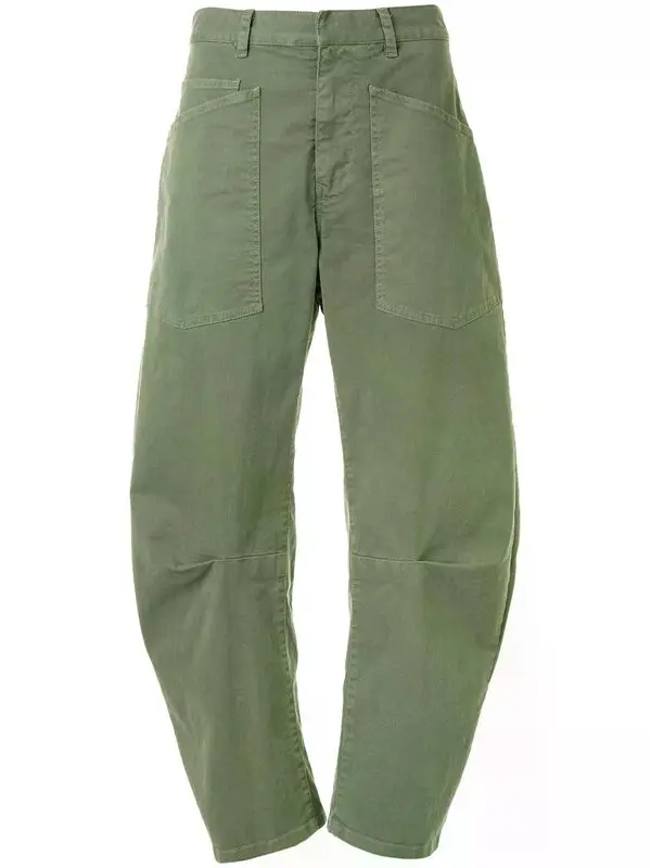 NILI LOTAN Shon Wide-leg Trousers Army - Green