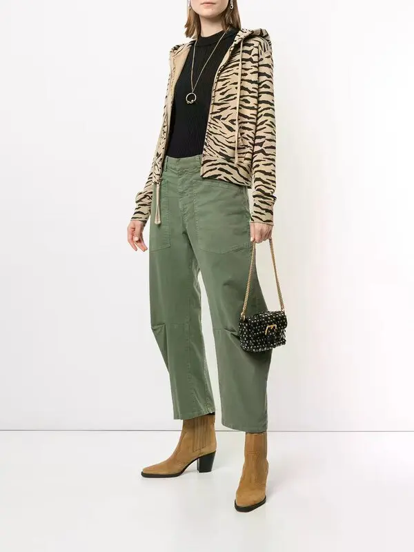 NILI LOTAN Shon Wide-leg Trousers Army - Green