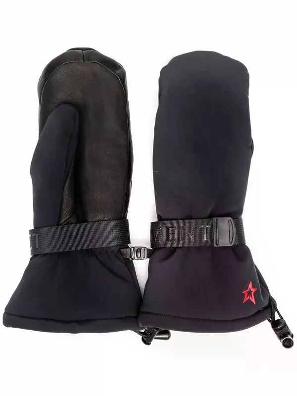 Perfect Moment Davos Embroidered-star Gloves - Black