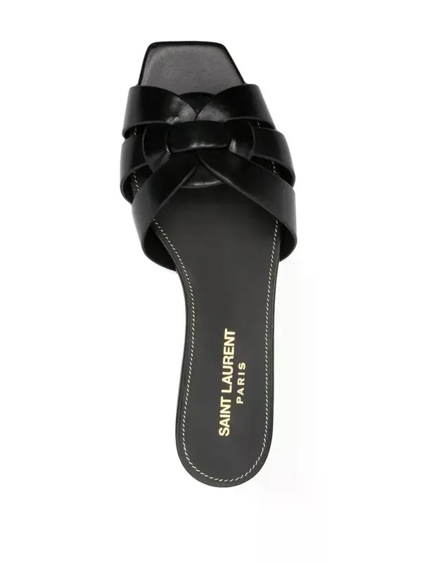 Saint Laurent Tribute Sandals - Black