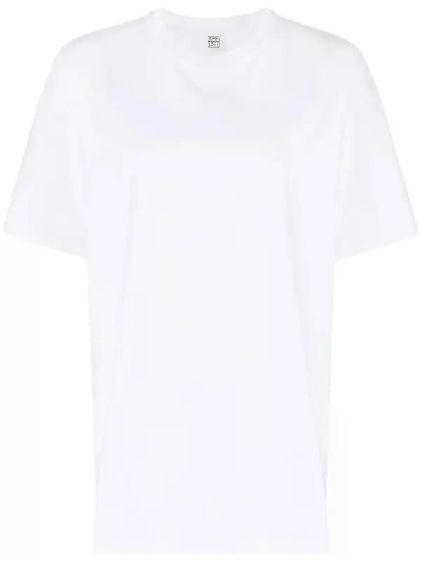 TOTEME Straight Cotton T-shirt - White