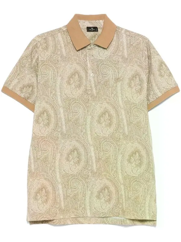 Etro Paisley Polo Shirt - Brown