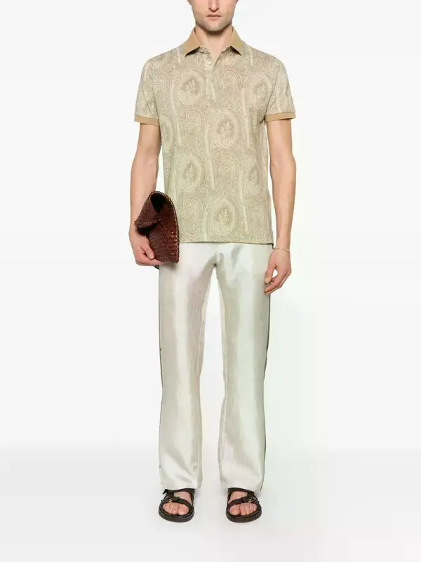 Etro Paisley Polo Shirt - Brown