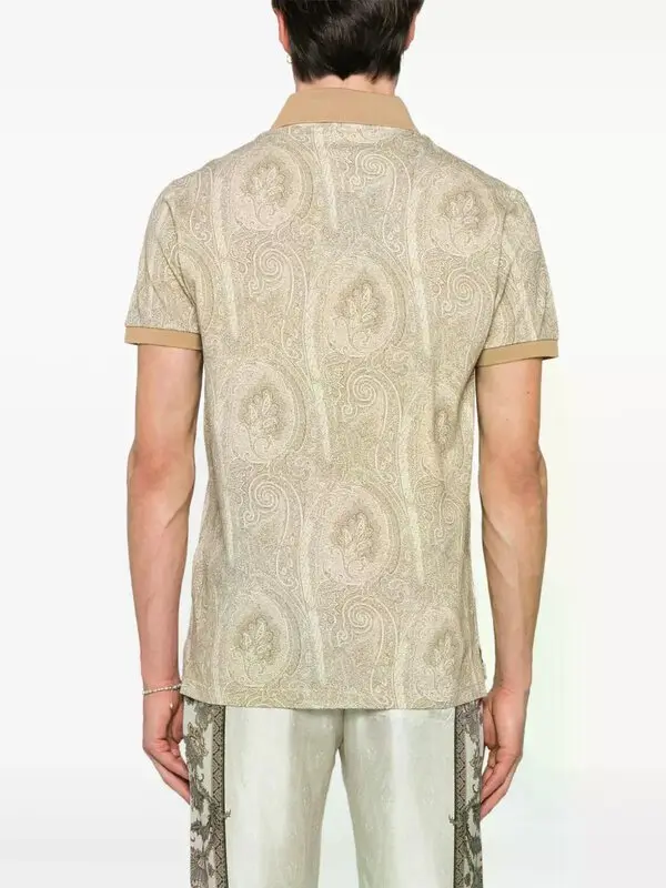Etro Paisley Polo Shirt - Brown