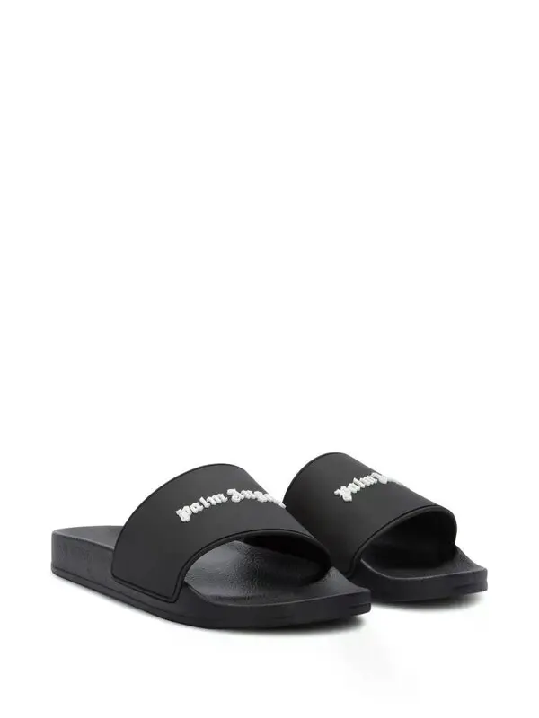 Palm Angels Logo-embossed Pool Slides