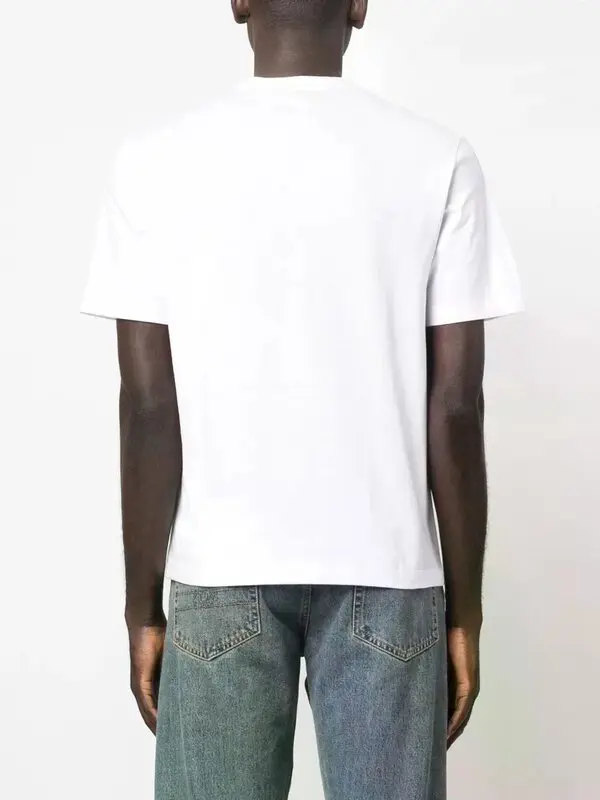 Palm Angels Logo-stripe Crew-neck T-shirt