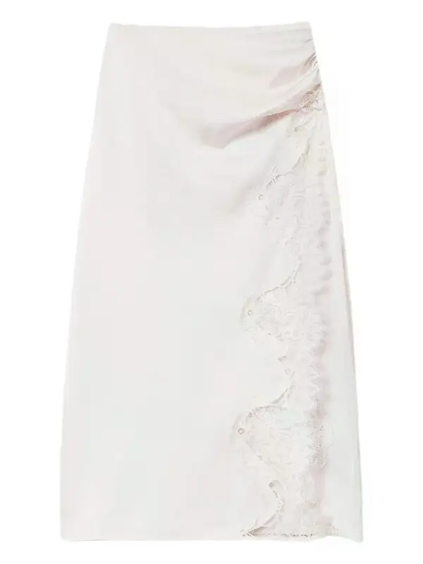 TWINSET Lace-insert Midi Skirt