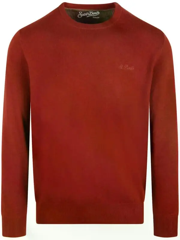 MC2 SAINT BARTH Logo-embroidered Sweater - Red