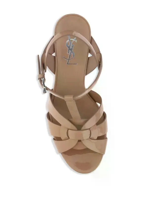Saint Laurent 75mm Tribute Sandals - Neutrals