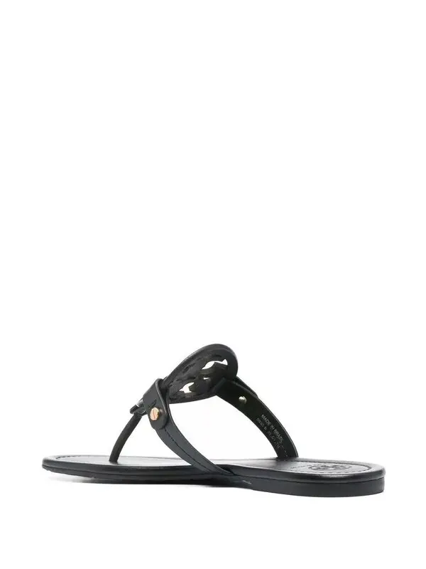 Tory Burch Miller Leather Sandals - Black