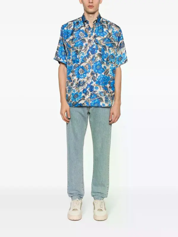 Moschino Floral-print Silk Shirt