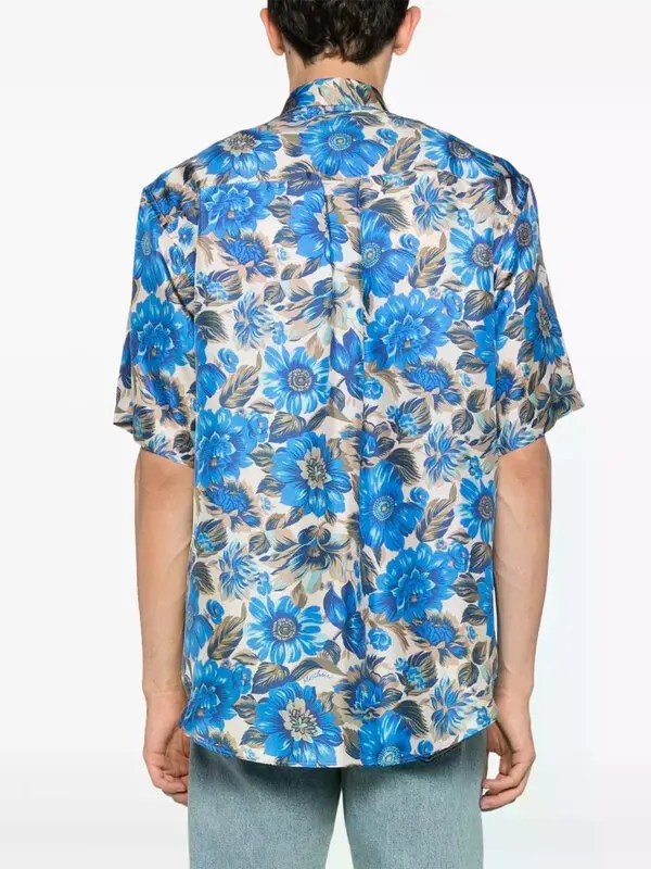 Moschino Floral-print Silk Shirt