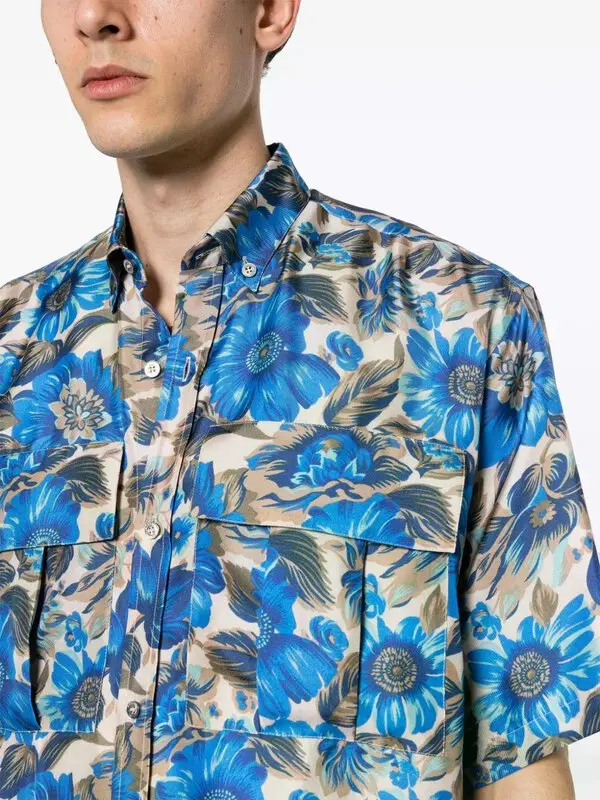 Moschino Floral-print Silk Shirt