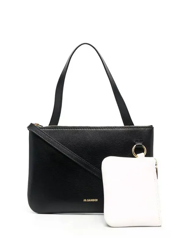 JIL SANDER Nappa Leather Bag With Logo And Coin Purse - Black