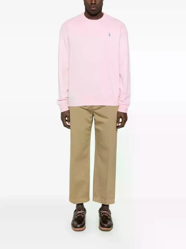 Polo Ralph Lauren Classic Sweatshirt With Polo Pony Motif - Pink