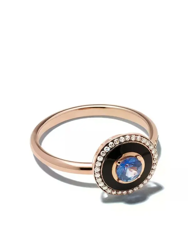 SELIM MOUZANNAR 18kt Rose Gold Sapphire And Diamond Mina Ring - Pink
