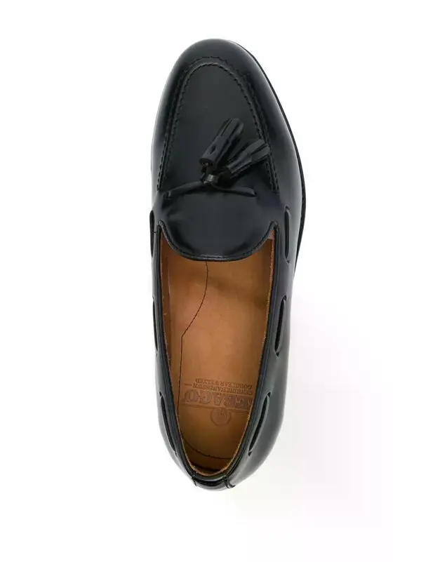 SEBAGO Tassel Leather Loafers - Black