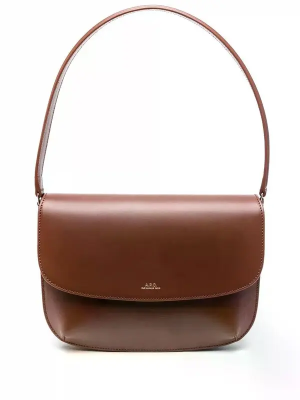 A.p.c. Sarah Leather Shoulder Bag - Brown