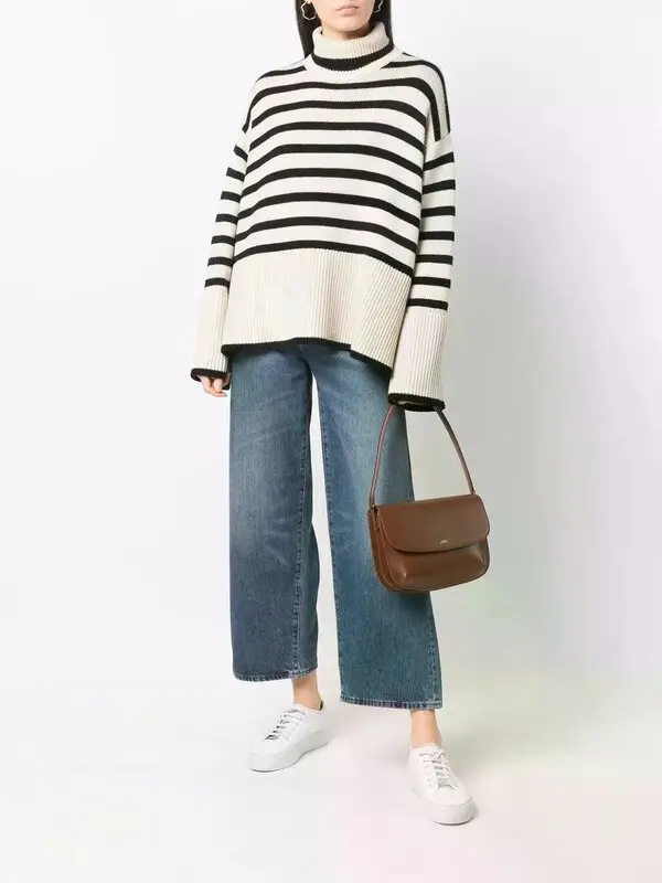 A.p.c. Sarah Leather Shoulder Bag - Brown